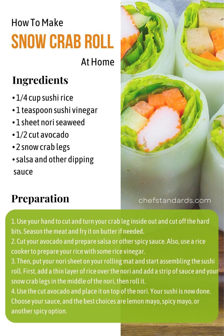 The Simple Guide To Making Snow Crab Roll Sushi At Home
