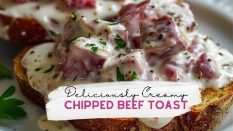 Deliciously Creamy Chipped Beef Toast