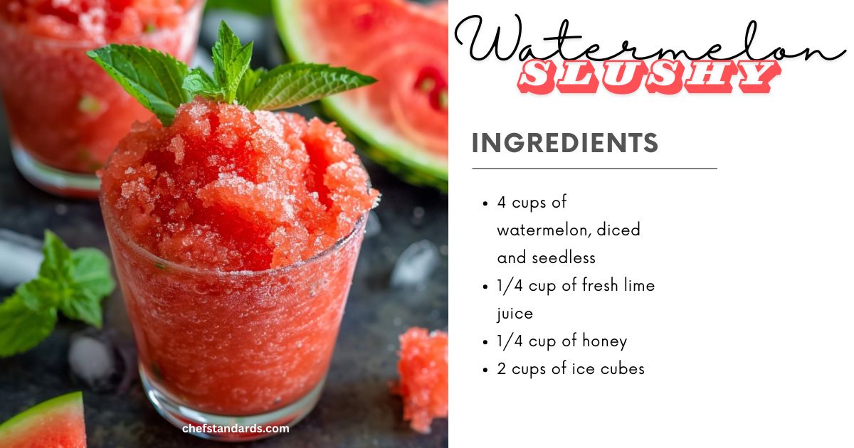 Watermelon Slushy Delight For Hot Days