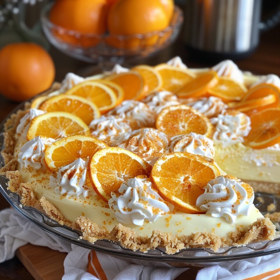 Chill Out With This Orange Creamsicle Freezer Pie Recipe