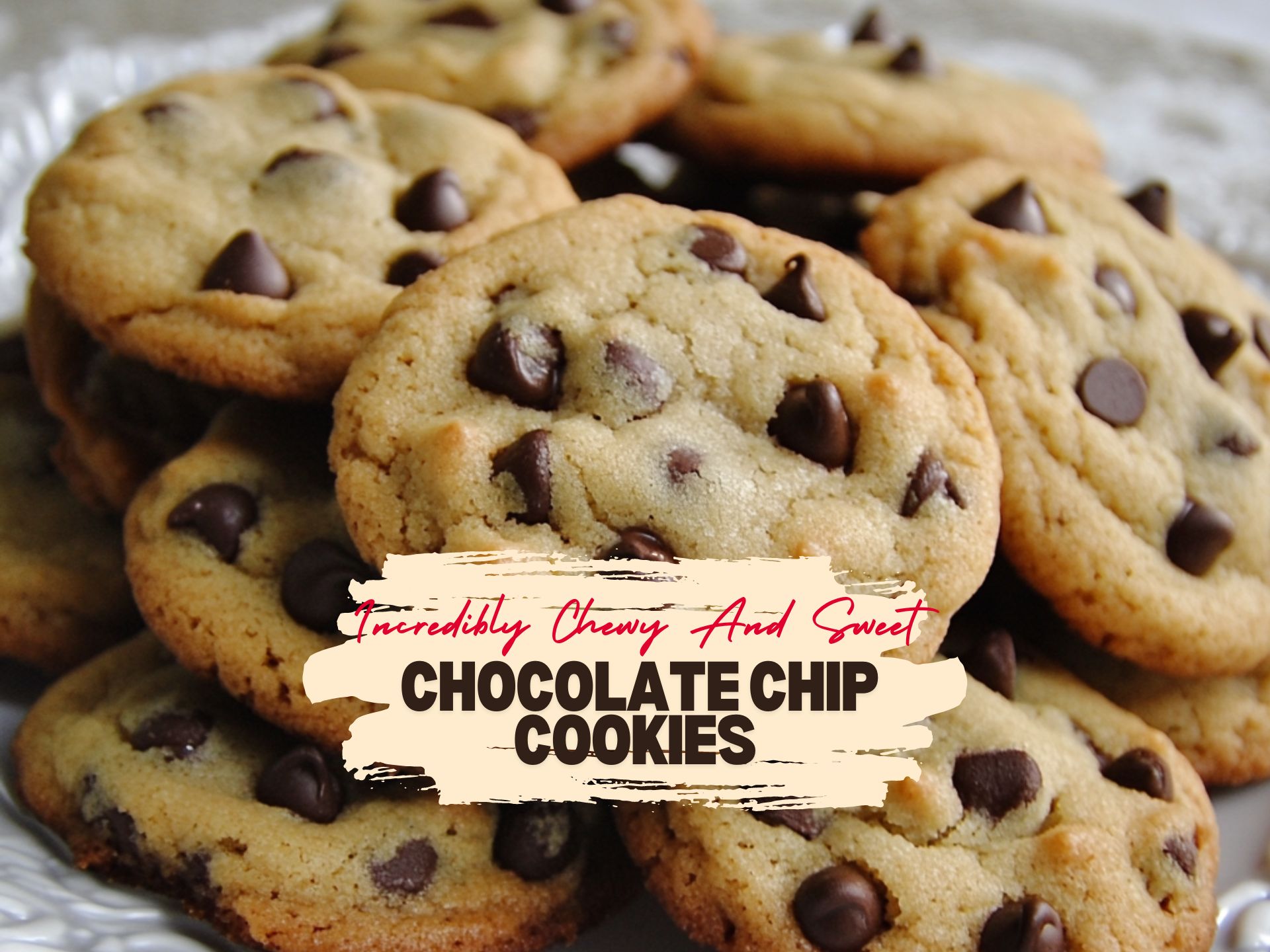 Incredibly Chewy And Sweet Chocolate Chip Cookies