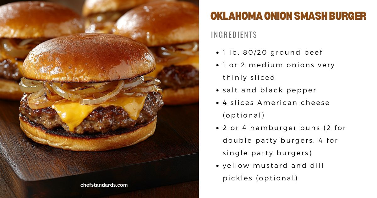 Classic Oklahoma Onion Smash Burger - The Best Guilty Pleasure