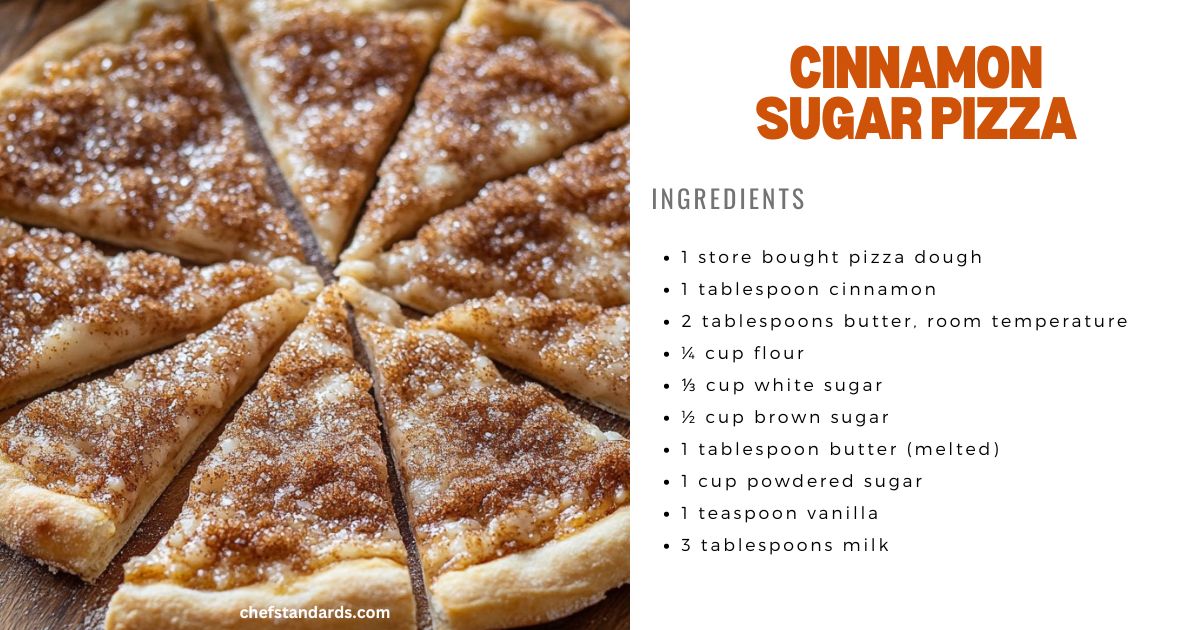 Crumbly Cinnamon Sugar Pizza Treat
