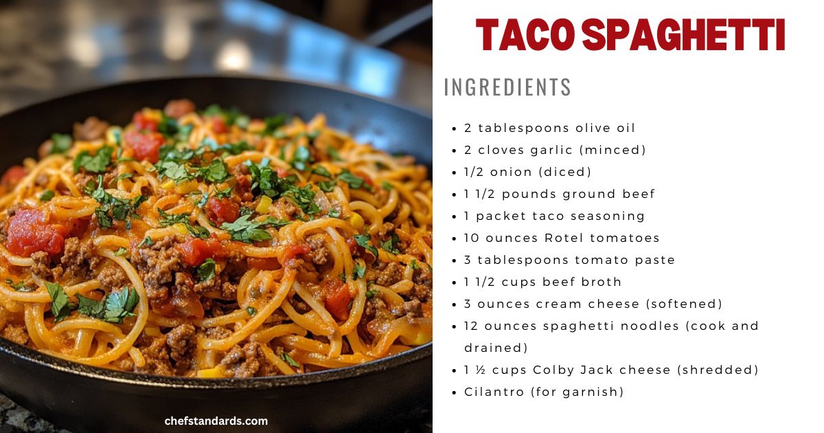 Taco Night Meets Spaghetti In This Flavorful Mashup