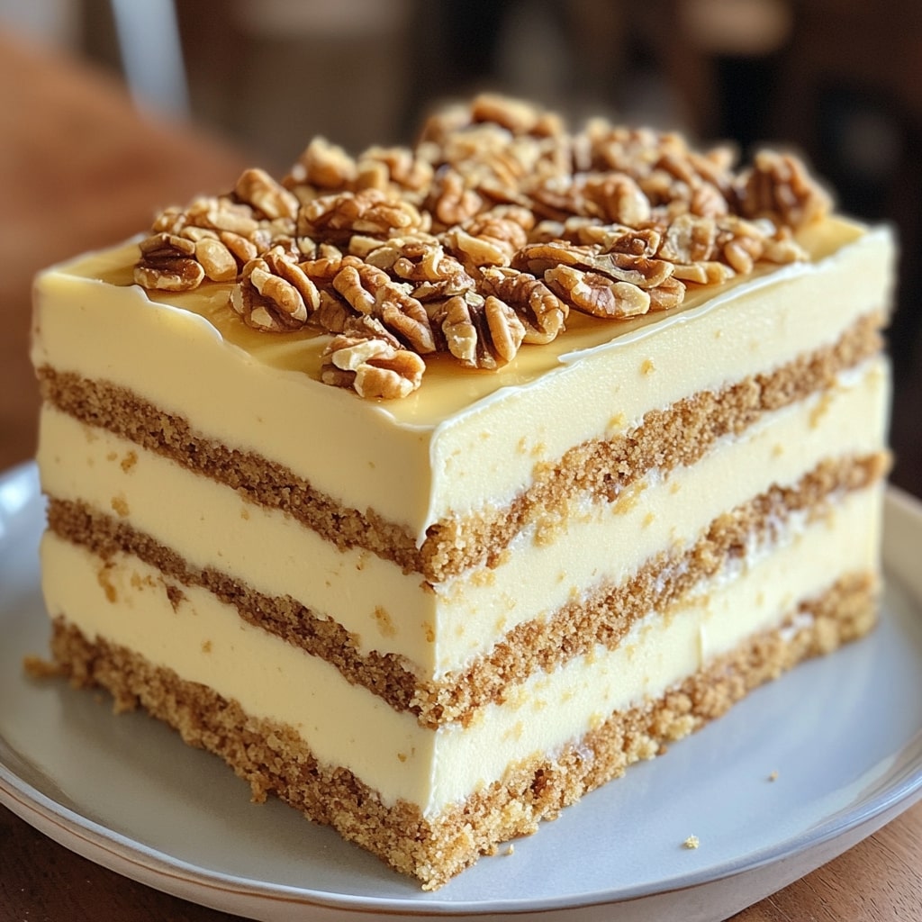 Indulge In This Delicious Romanian Walnut Buttercream Cake
