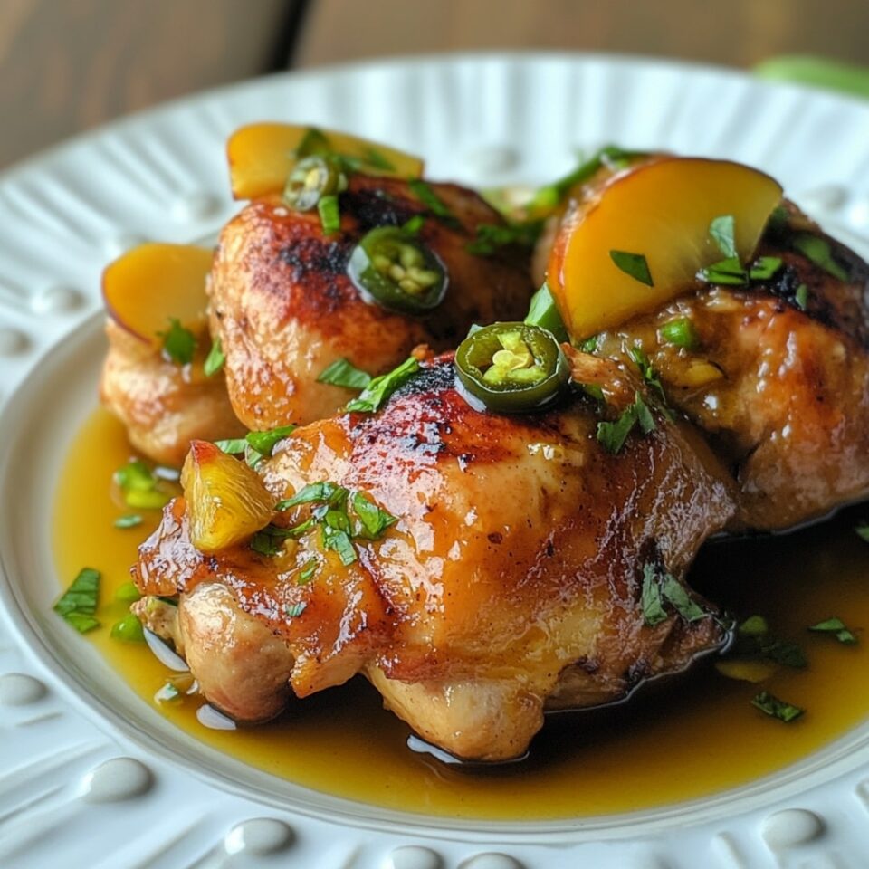 Savor The Flavor With This Jalapeno Peach Chicken