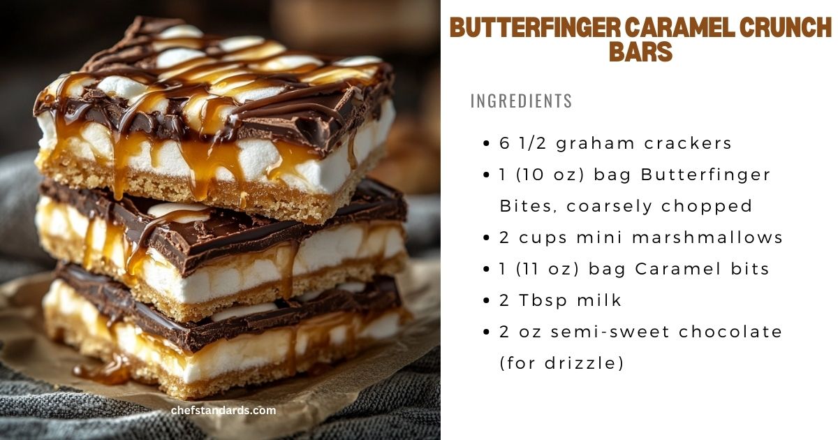 Simple and Sweet Butterfinger Caramel Crunch Bars