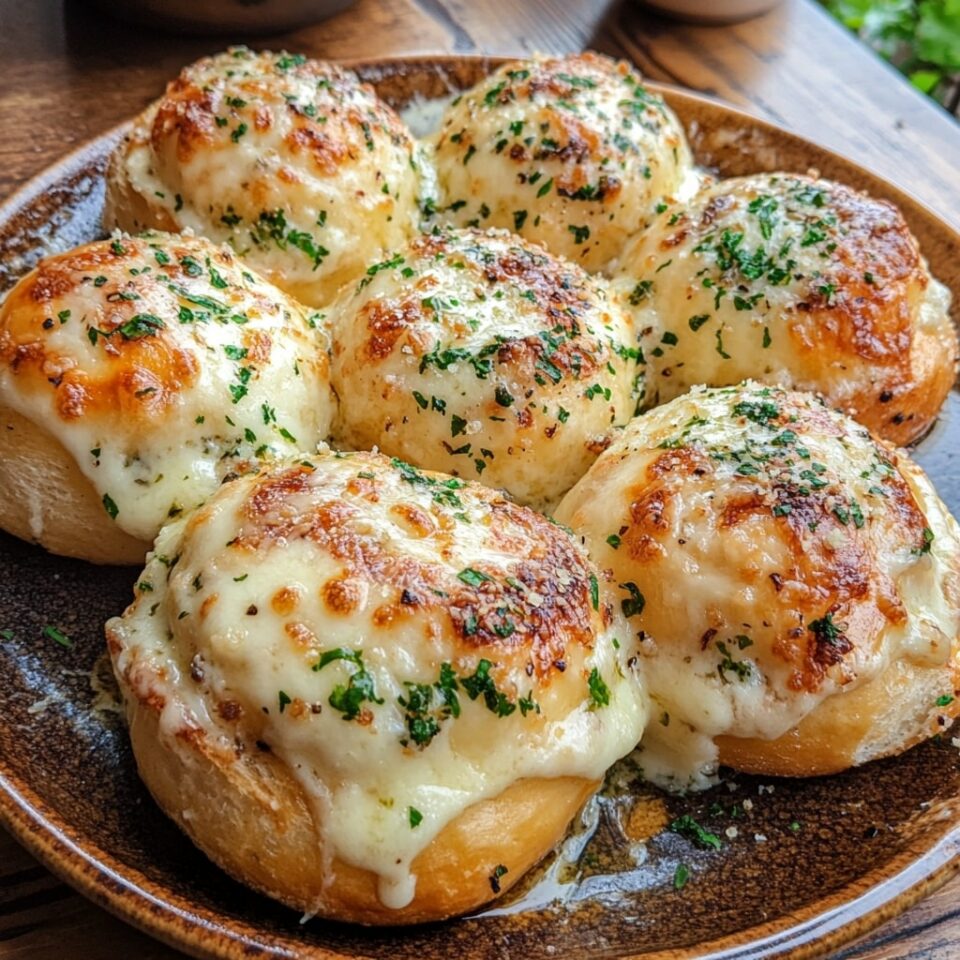 Soft And Buttery Garlic Cheese Rolls