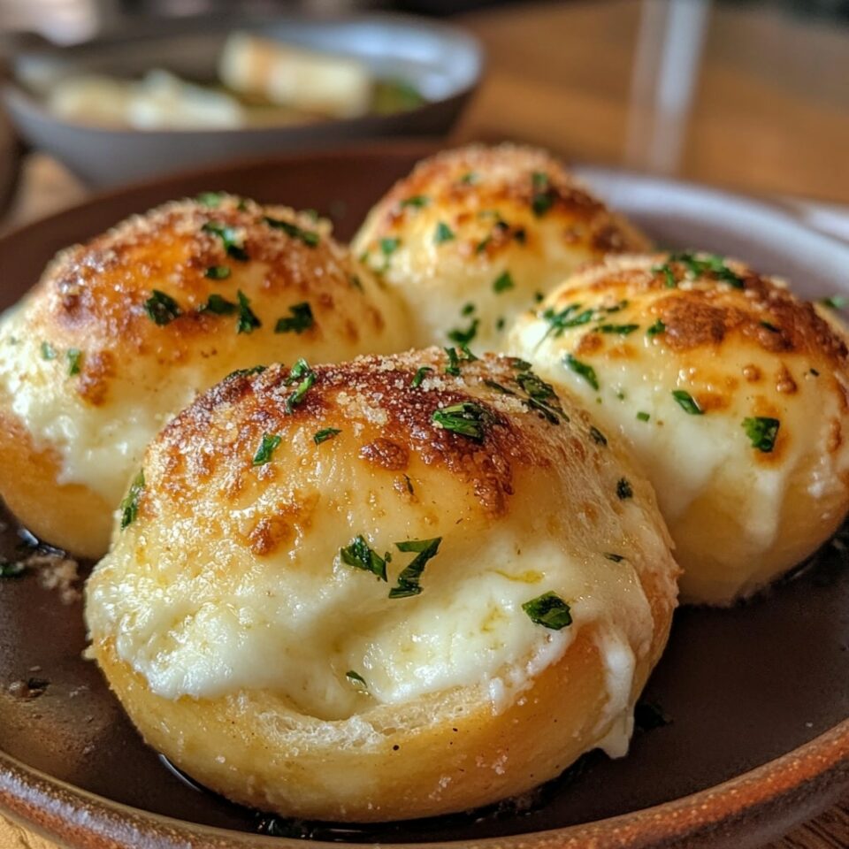 Soft And Buttery Garlic Cheese Rolls