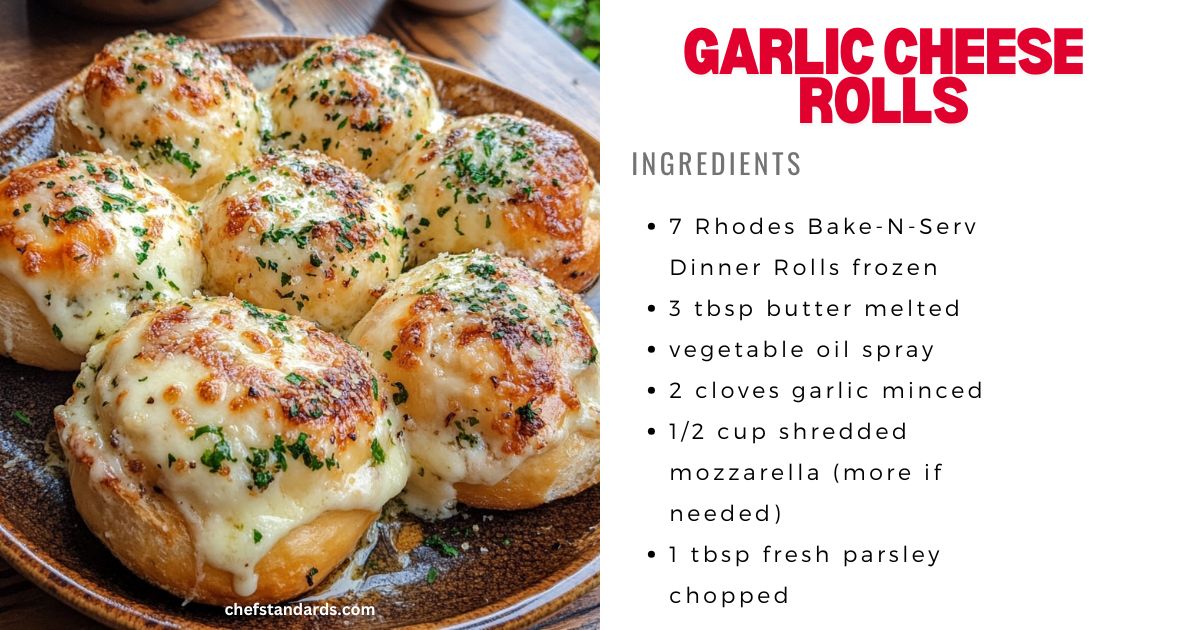 Soft And Buttery Garlic Cheese Rolls