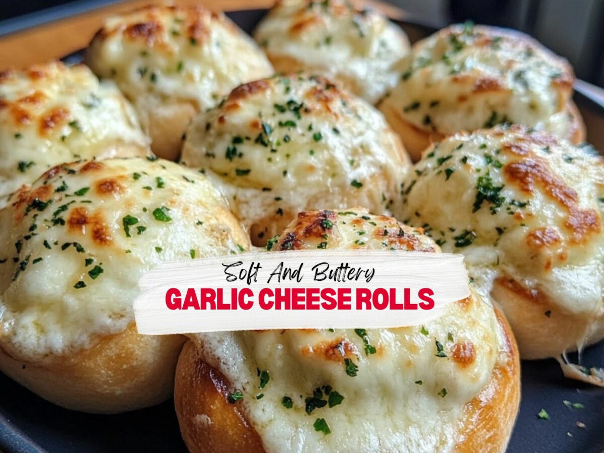 Soft And Buttery Garlic Cheese Rolls
