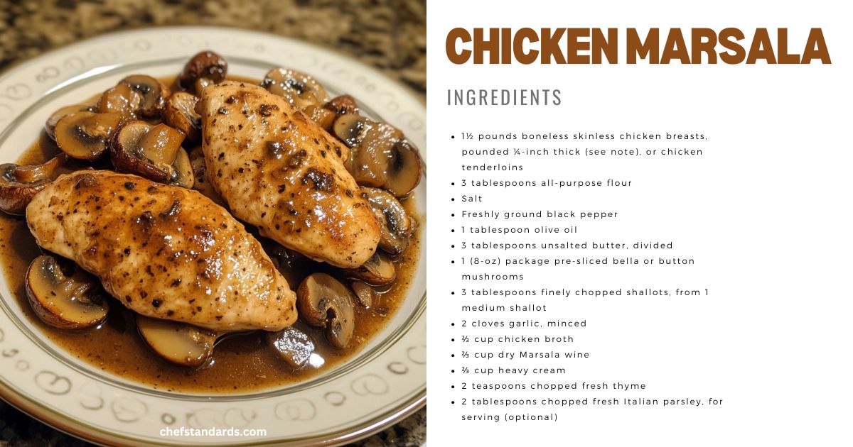 Chicken Marsala That Tastes Like It’s Straight From Italy